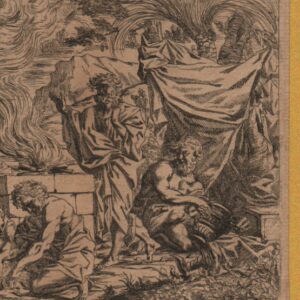 Noah Sacrifices to God - 1640 - Pietro Testa - Historic Bibles & Engravings