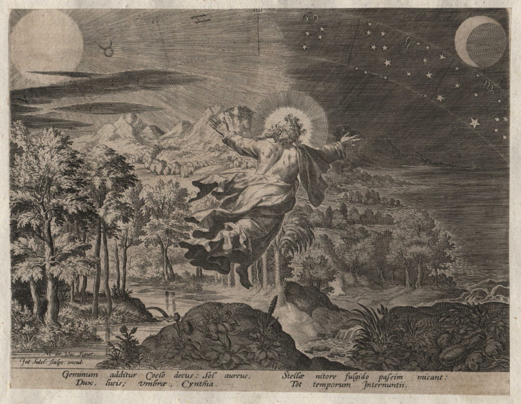 Creation! Sun, Moon, Stars – 1584 - Historic Bibles & Engravings