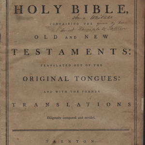 King James (Collins) - 1791 - NUMBERS 5-7 - Historic Bibles & Engravings