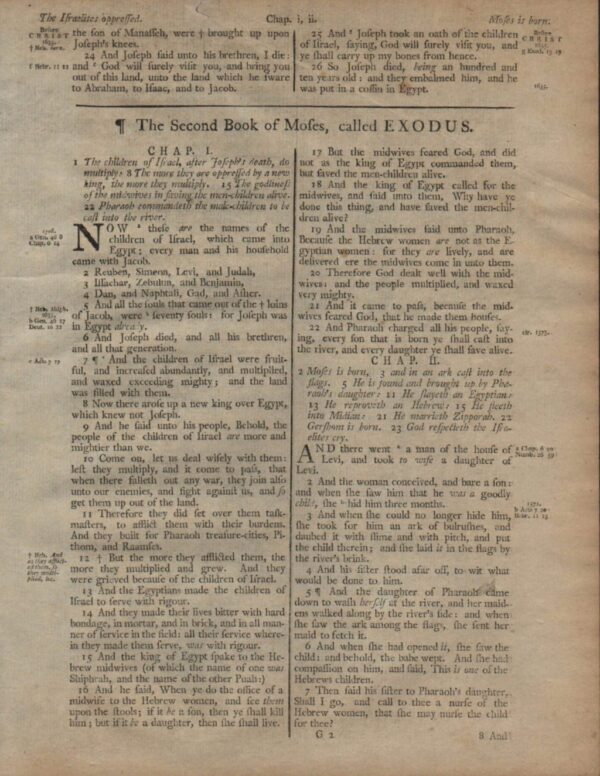 1791 King James (Collins) Bible - “The Bible of Colonial America ...